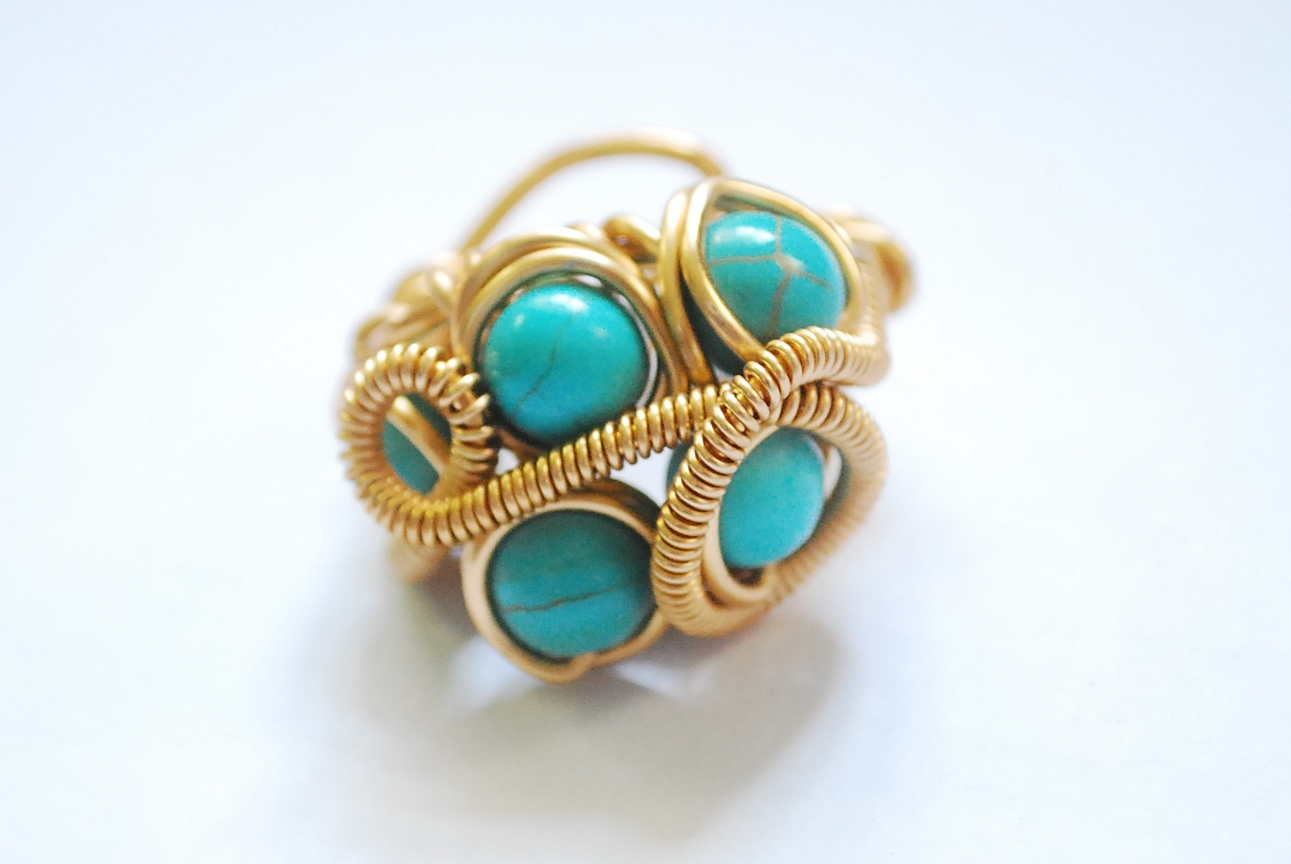 Wire Wrapped Turquoise Ring on Luulla